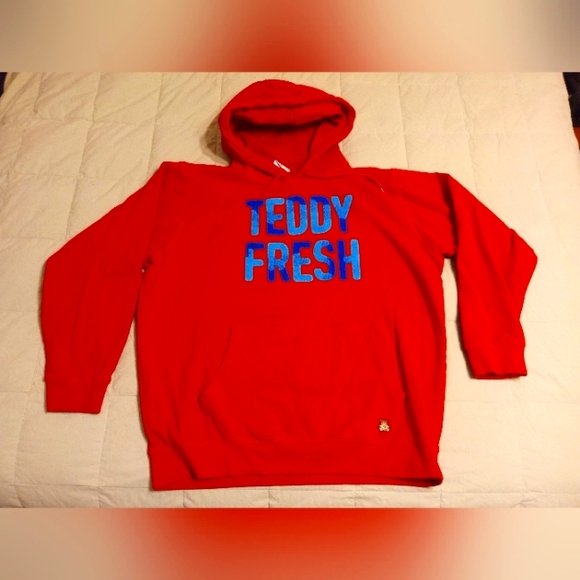 Teddy Fresh | Shirts | Teddy Fresh Terry Cloth Logo Hoodie | Poshmark